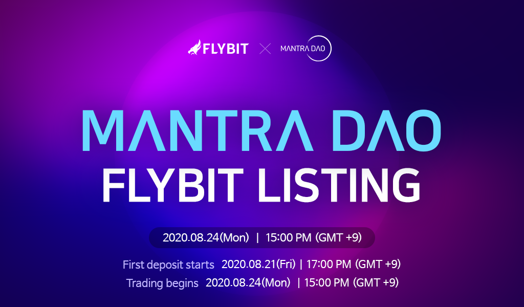 Flybit, MANTRA DAO officially listed in KRW market – Flybit Help Center